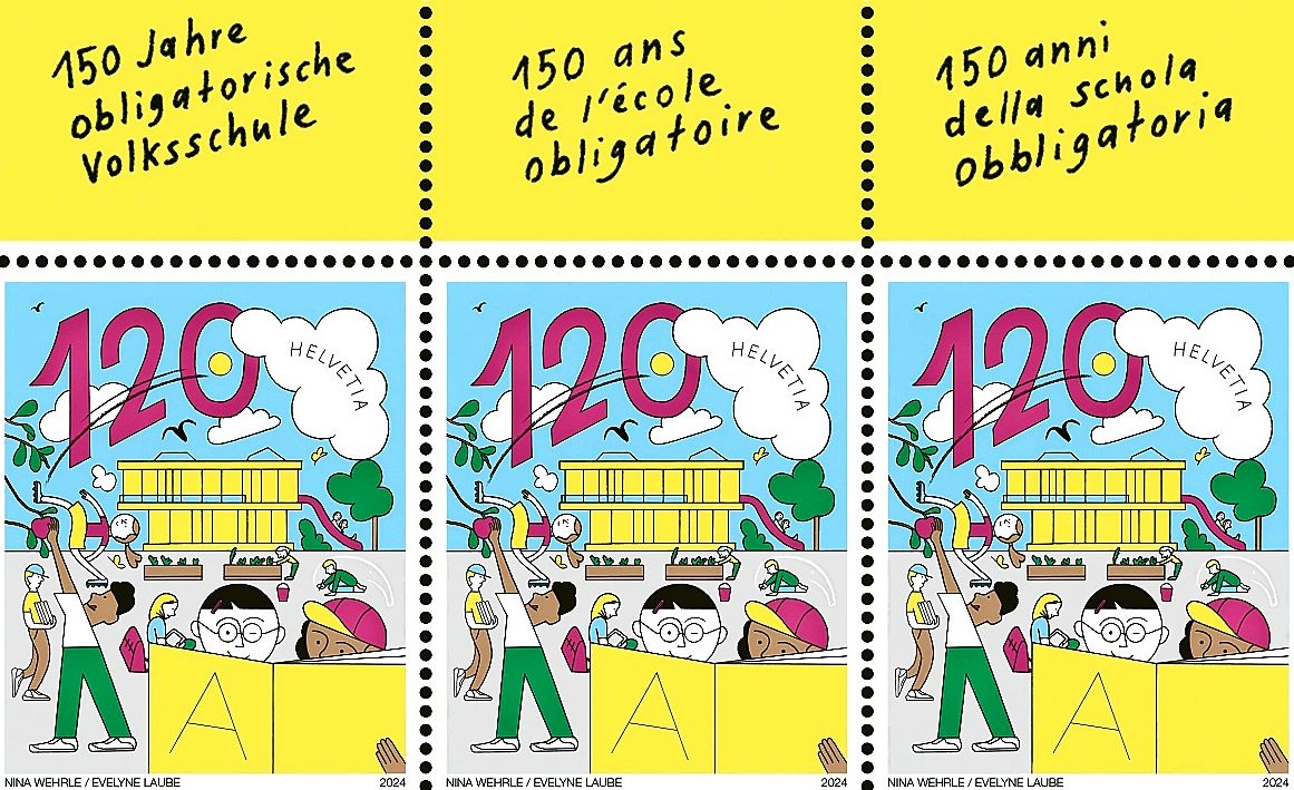 Briefmarke zum Jubiläum der Schulpflicht – LCH